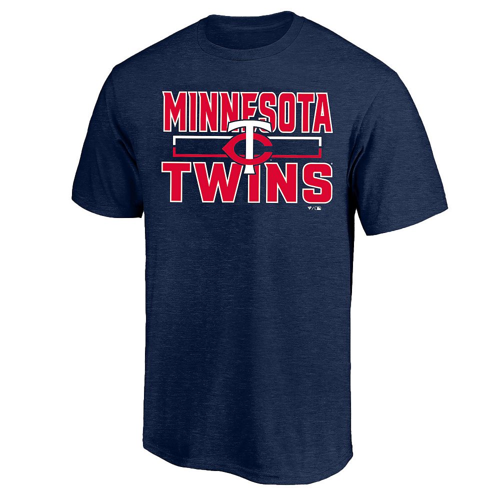 Big & Tall Minnesota Twins Heather Block Logo Graphic Tee
