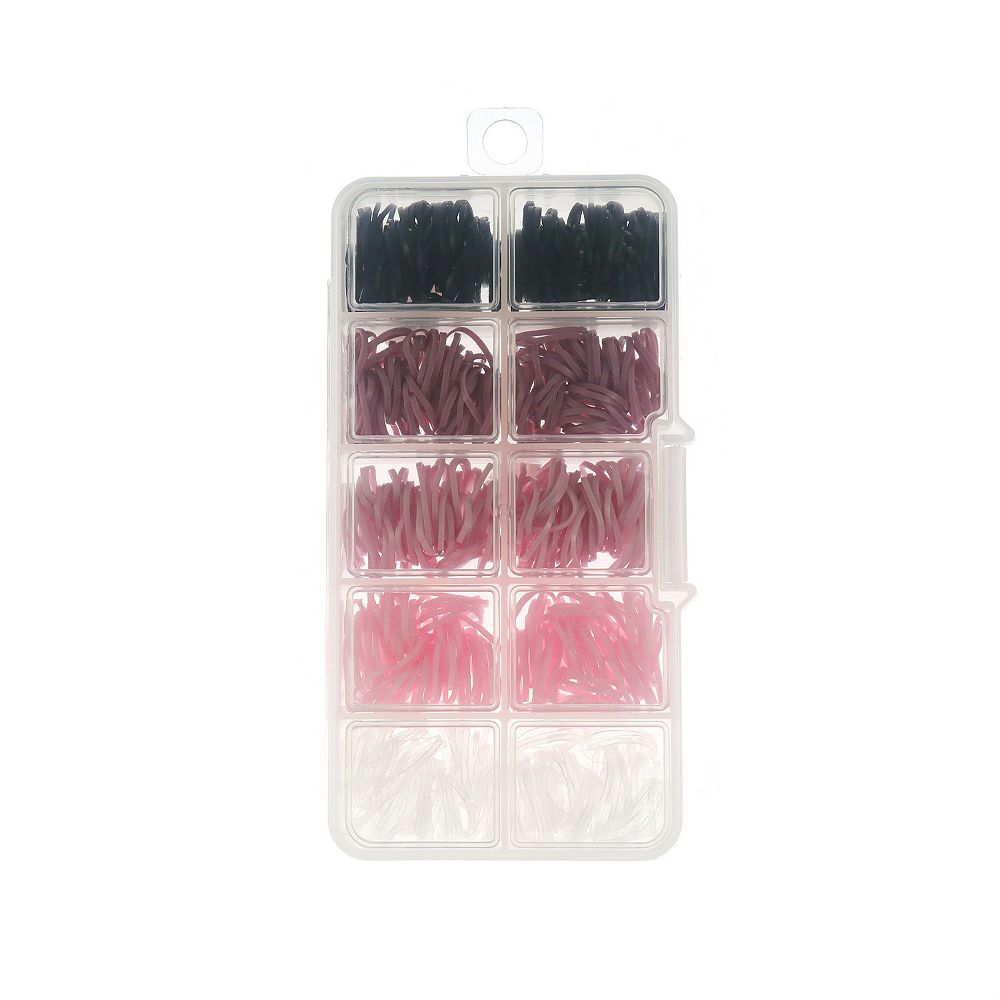 Emberly Assorted Elastic Pony Holders Storage Box