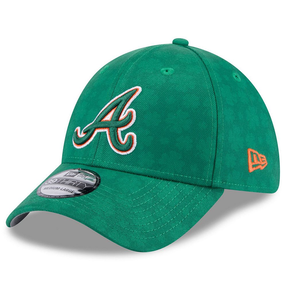 Men's New Era Kelly Green Atlanta Braves St. Patrick's Day 39THIRTY ...