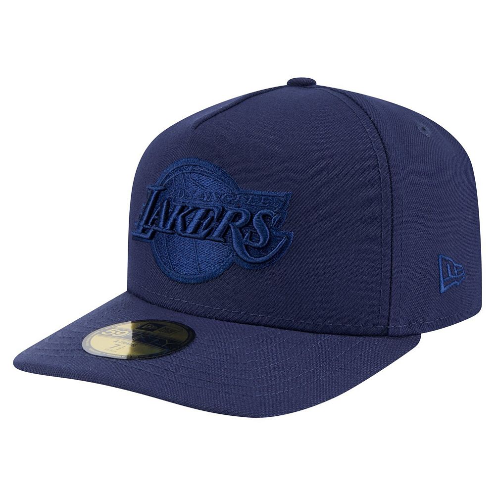 Men's New Era Navy Los Angeles Lakers Colorpack A-Frame Pinch Front ...