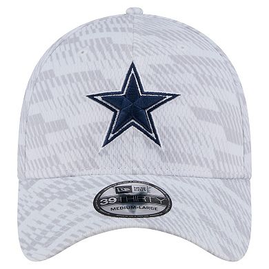 Men's New Era White Dallas Cowboys Gameday Graded 39THIRTY Flex Hat