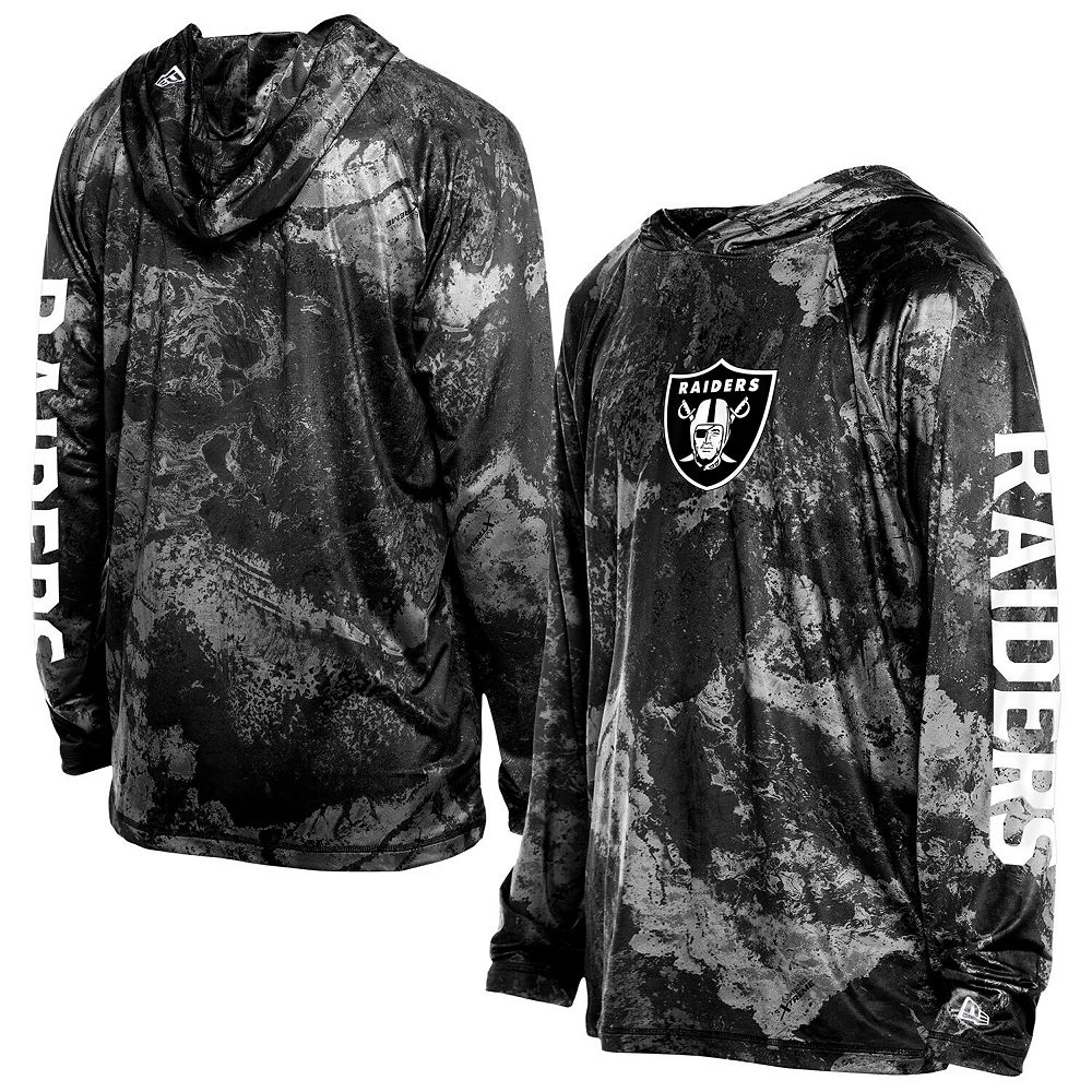Men's New Era Black Las Vegas Raiders RealTree Xtreme Camo Raglan Long ...