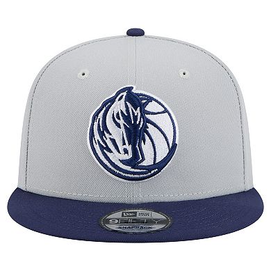 Men's New Era Gray/Navy Dallas Mavericks Color Pack 2-Tone 9FIFTY ...