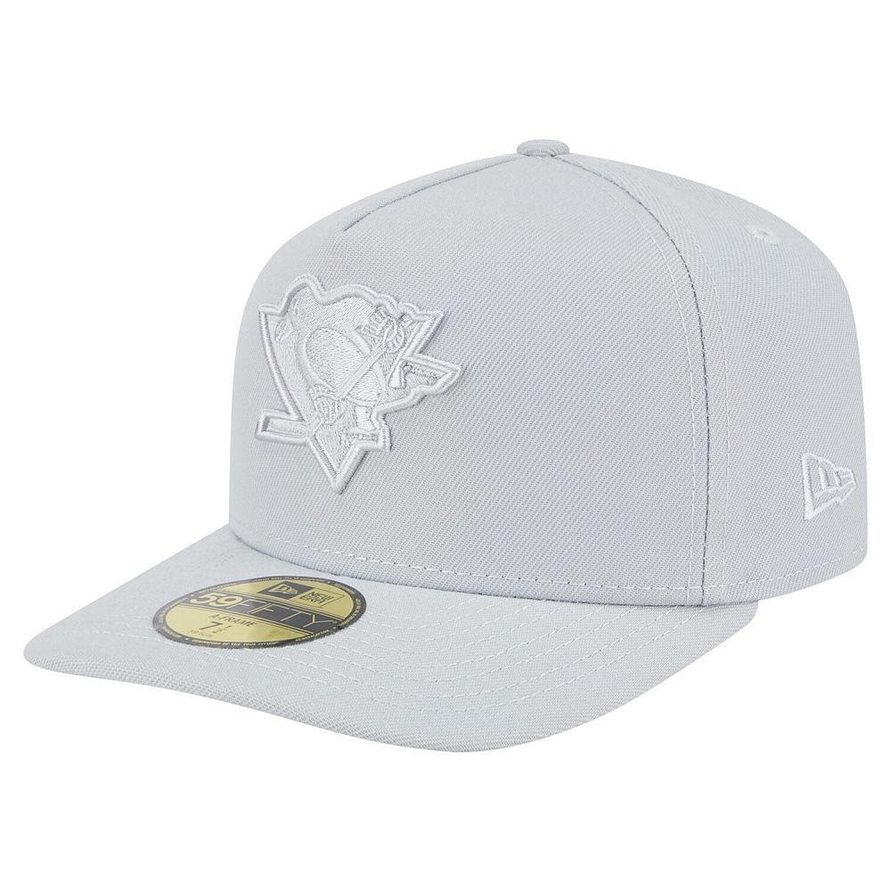 Men's New Era Gray Pittsburgh Penguins Color Pack A-Frame 59FIFTY ...