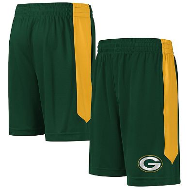 Youth Green Green Bay Packers Fashion Shorts
