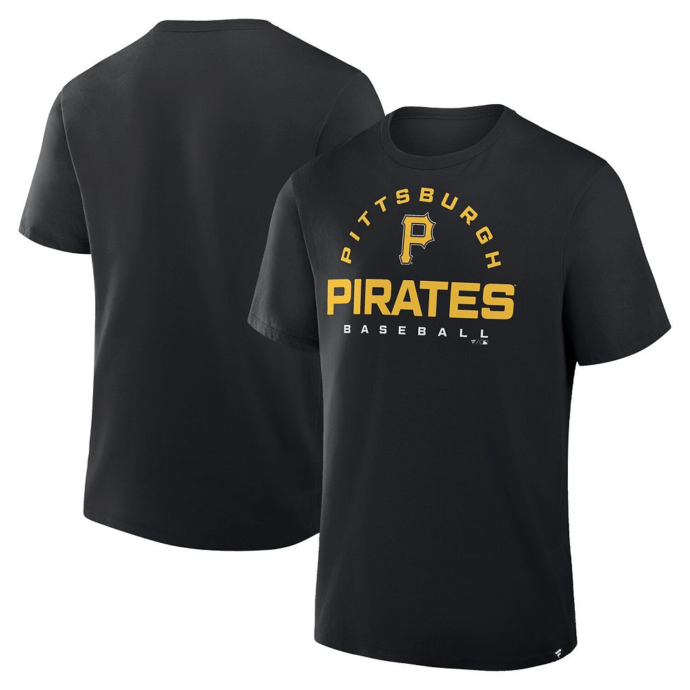 Men's Fanatics Black Pittsburgh Pirates Clubhouse Legacy Primary Play T ...