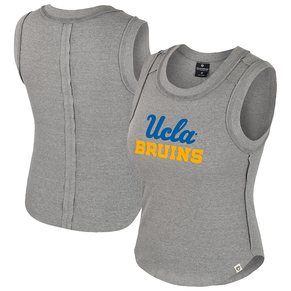 Women's Colosseum Heather Gray UCLA Bruins Beach You Ribbed Tri-Blend ...