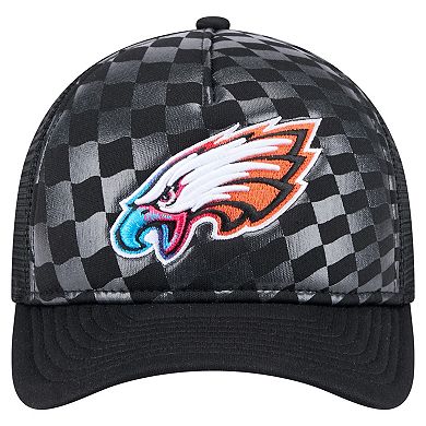 Men's New Era Black Philadelphia Eagles Gradient 9FORTY Adjustable Hat