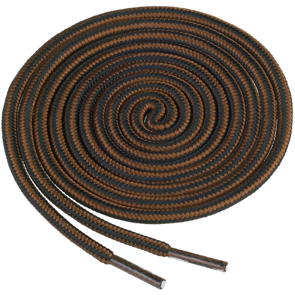 1 Pair Round Dual Colored Striped Shoelaces Durable Outdoor Hiking ...