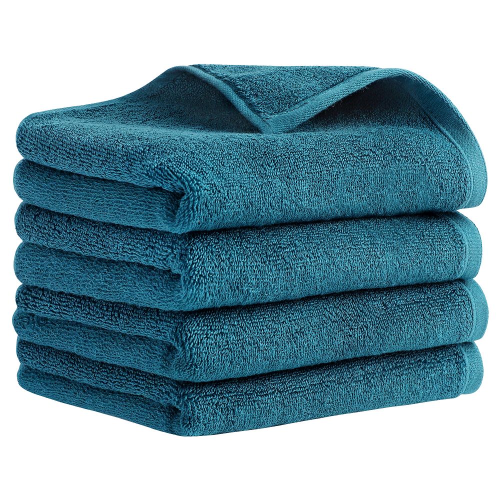 Solid Cotton Hand Towels, Soft Absorbent Hand Towel Set, 13" x 30" Face ...