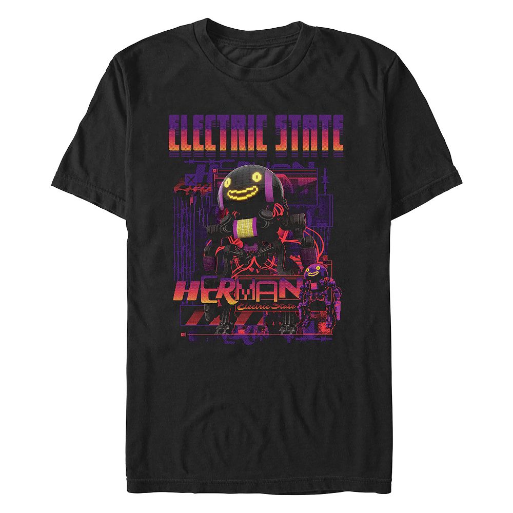 Big & Tall The Electric State Glitch Herman Graphic Tee