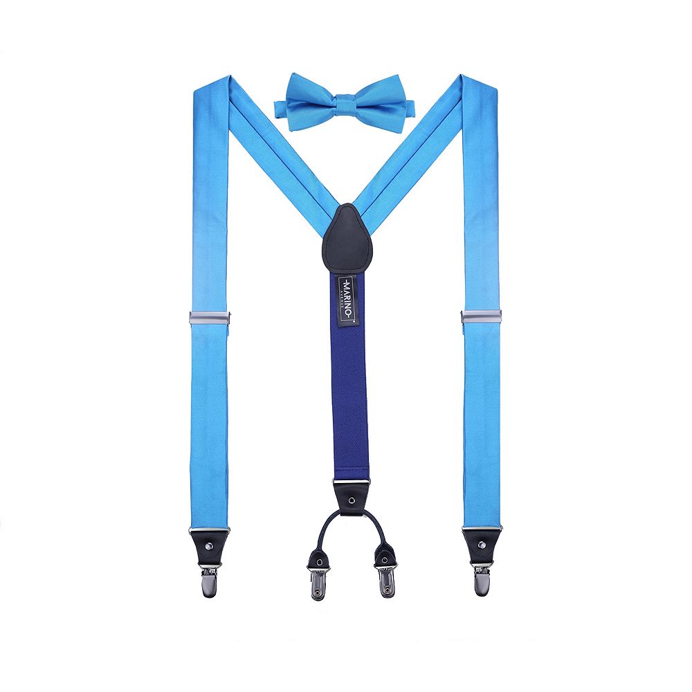 Satin Strap Suspenders Bow Tie Set