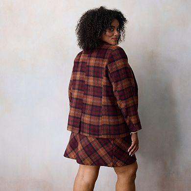 Plus Size LC Lauren Conrad Double Breasted Blazer