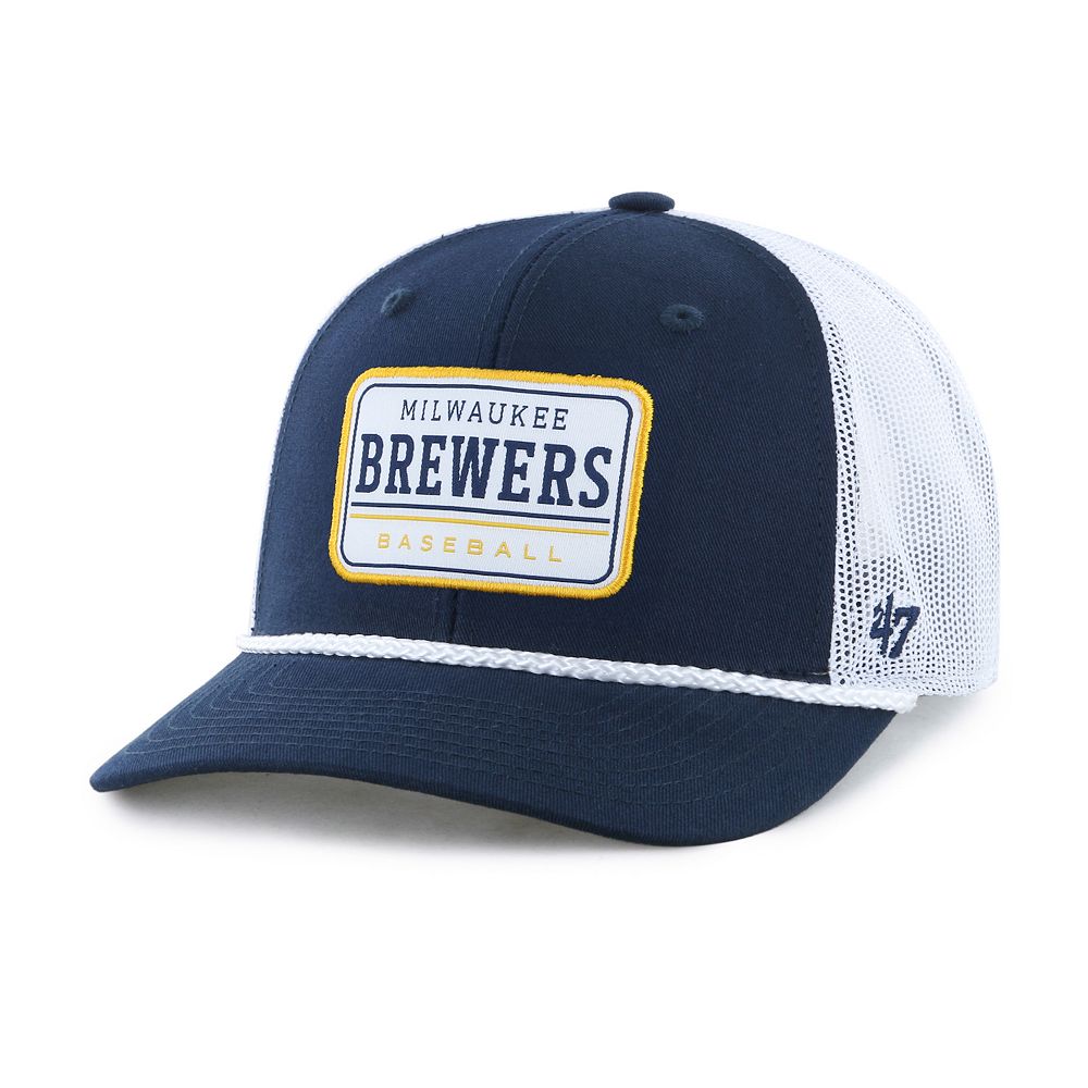 Men's MLB Milwaukee Brewers Ellington TC Rope 47 Trucker Hat