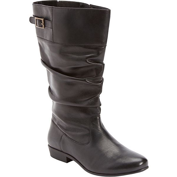 Comfortview Women's The Monica Wide Calf Leather Boot