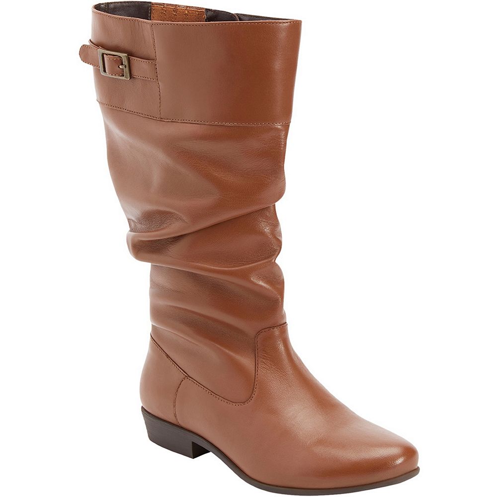 Comfortview Women's The Monica Wide Calf Leather Boot