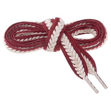 1 Pair Wide Fat Shoe Laces for Sneakers, Contrast Color Braided Twist ...