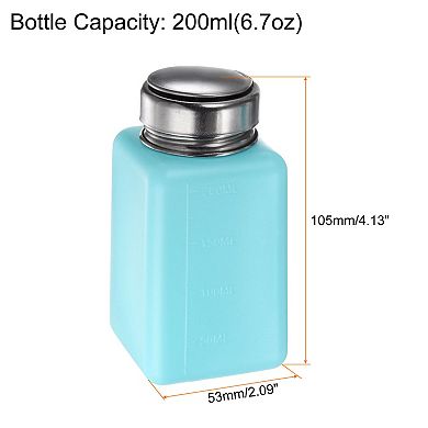 3 Pcs Solvent Alcohol Dispensers 6.7oz Push Down Liquid Dispenser Pump ...