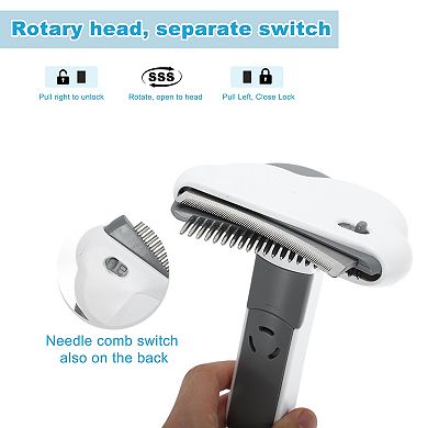 3 in 1 Cat Brush, Undercoat Rake for Cats, Cat Brush for Shedding ...