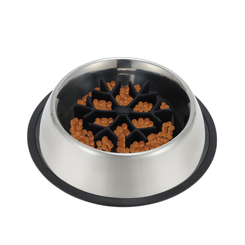 Slow Feeder Dog Bowls, Stainless Steel Dog Slow Feeder Bowl with ...