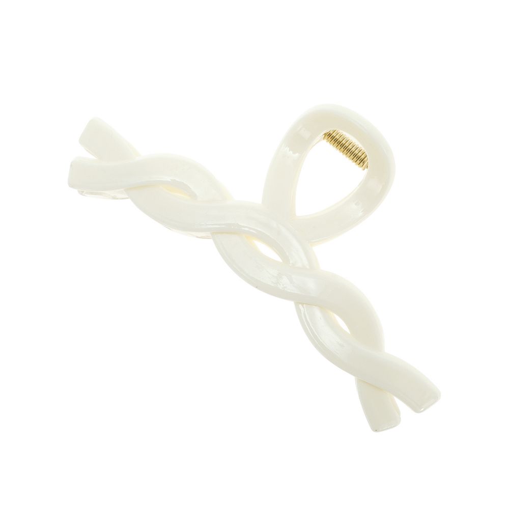 Cable Hair Clips for Home White 1 Pc