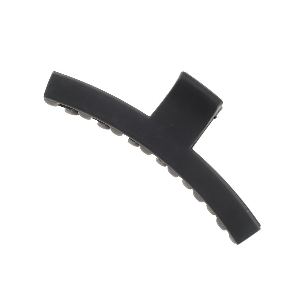 Frosted Arc Hair Clips for Home Black 1 Pc