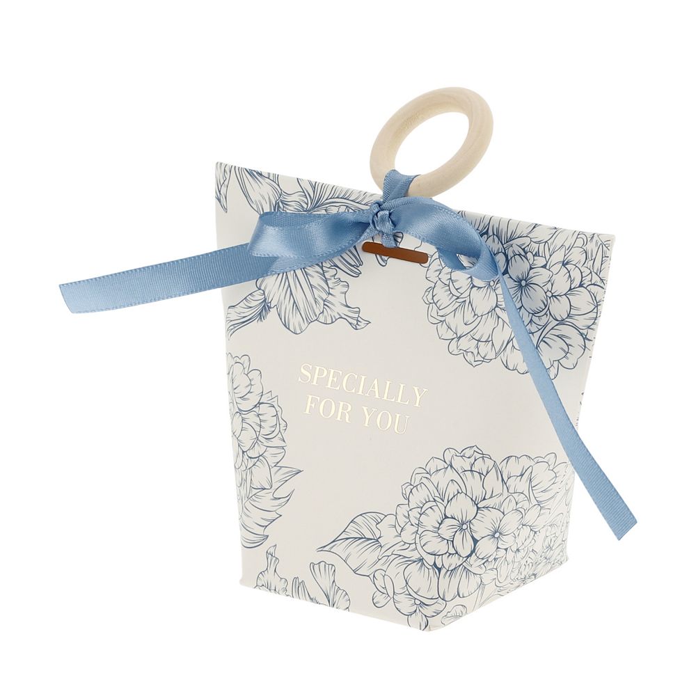 20 Pcs Gift Boxes, Candy Gift Boxes with Ribbons and Wood Rings Floral ...