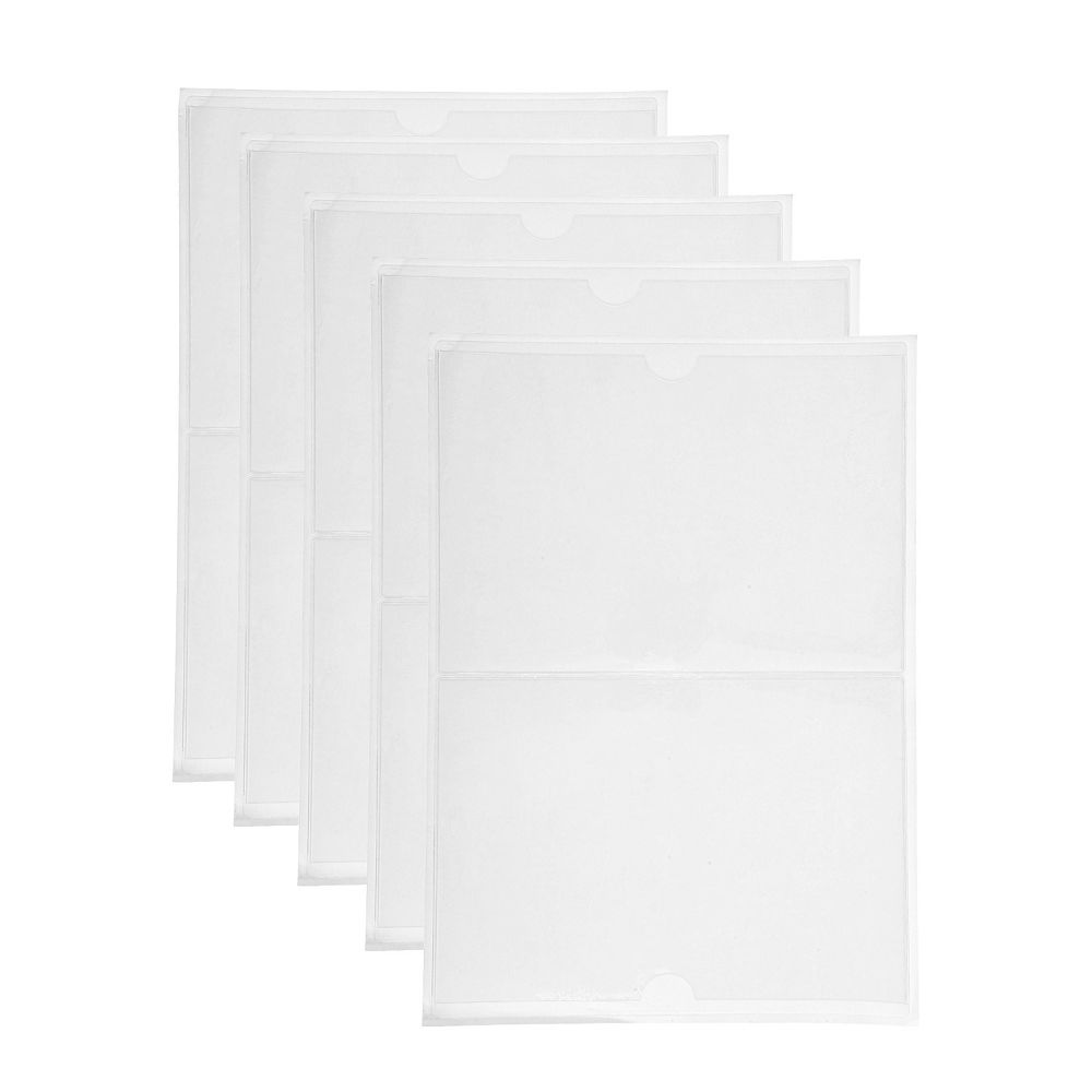 Index Card Pockets, Label Holder with Top Open, Label Pockets for Index ...