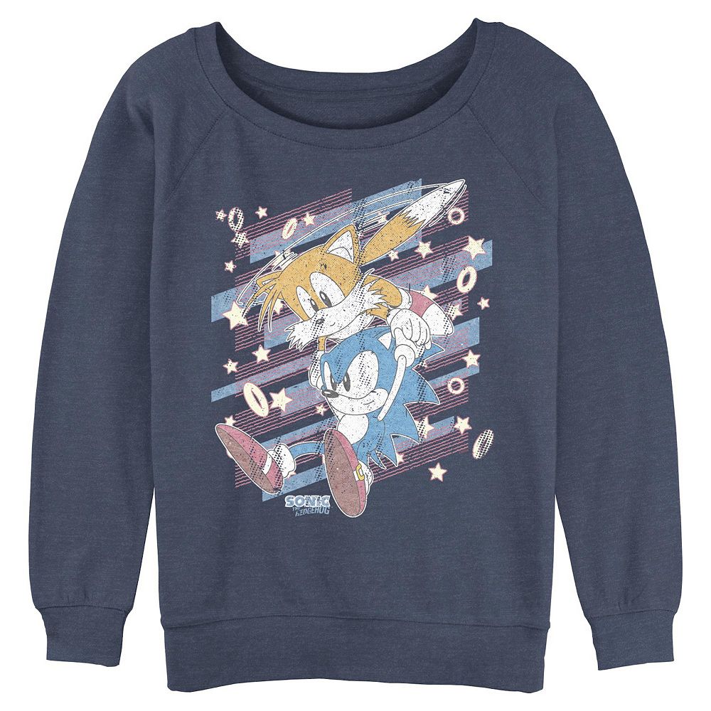 Juniors' Sonic The Hedgehog Tails Helping Sonic Scene Graphic Pullover