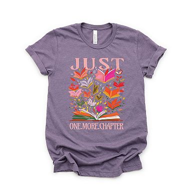 Just One More Chapter Books - Womens Short Sleeve Graphic T-Shirt