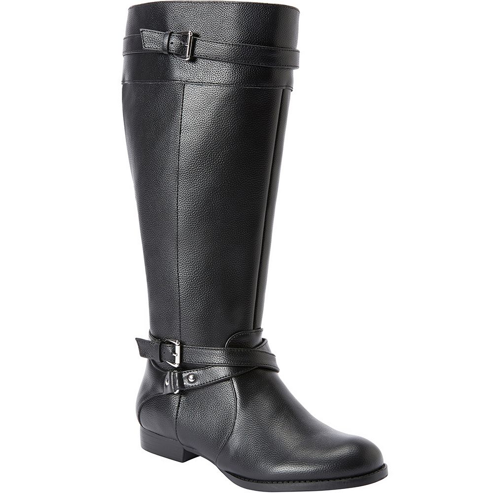 Comfortview Women's The Janis Tall Wide Calf Leather Boot