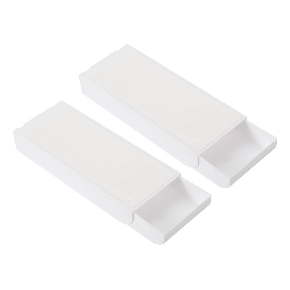 2 Pack Slide Out Hidden Pencil Tray Drawer Under Table Desk Drawer ...