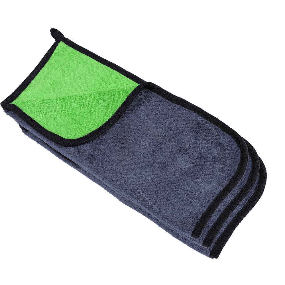 3pcs Car Drying Towel 600GSM Highly Absorbent Car Drying Cloth Gray ...