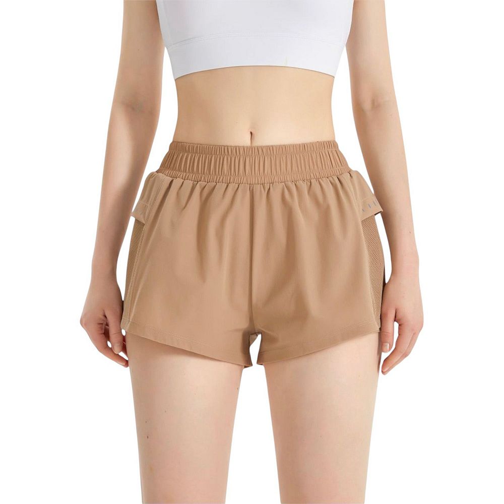 Women's High Waist Running Shorts with Built-In Liner and Breathable ...