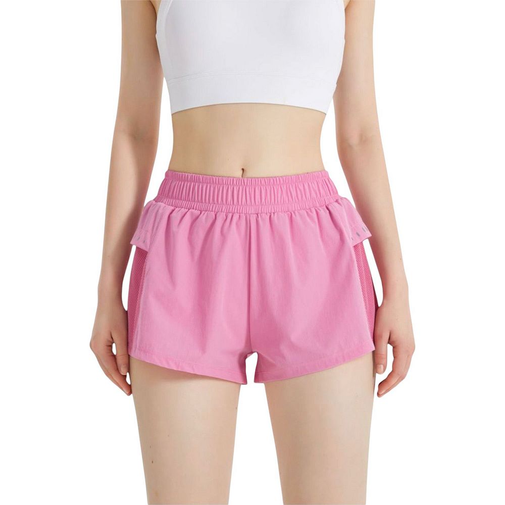 Women's High Waist Running Shorts with Built-In Liner and Breathable ...