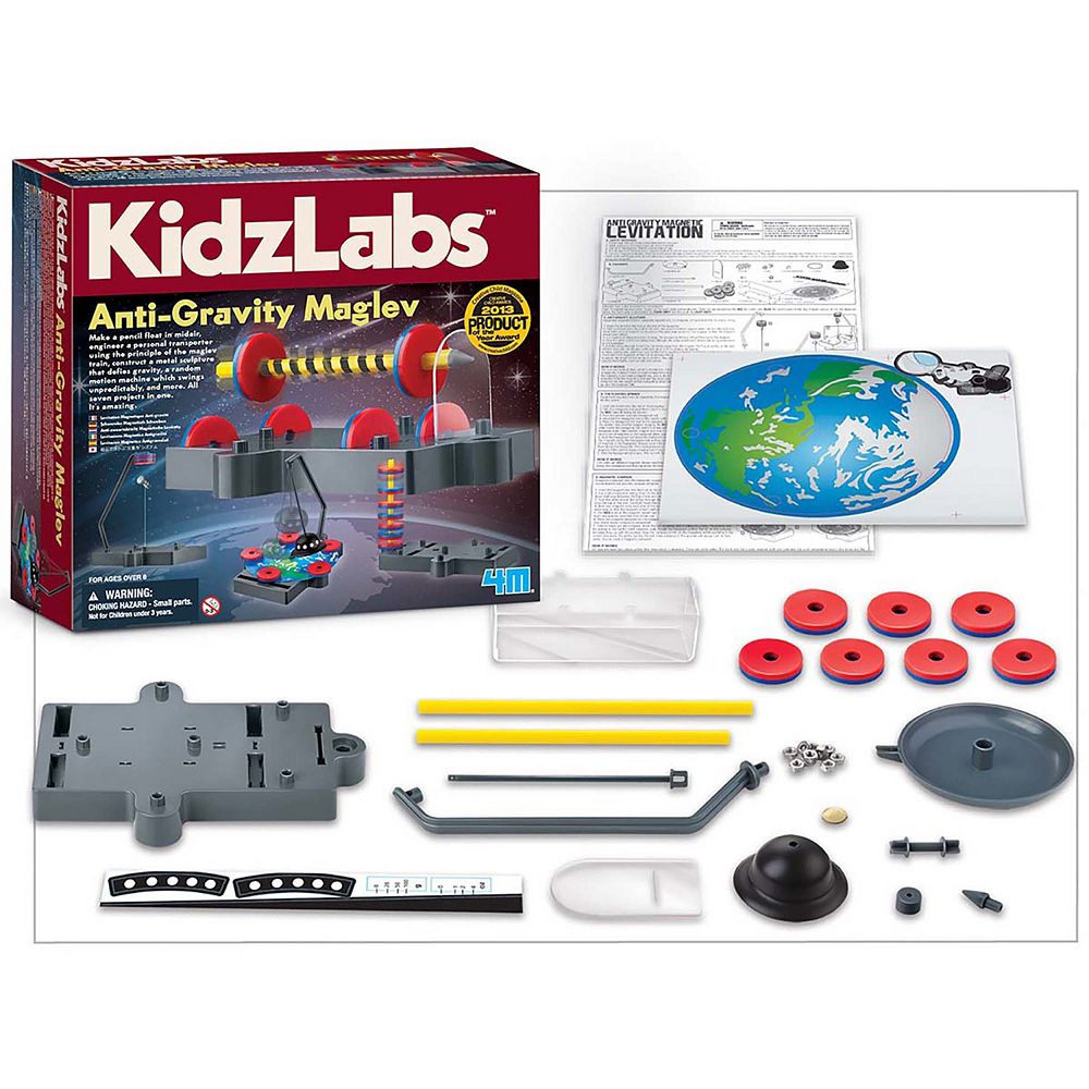 4M: KidzLabs Anti-Gravity Maglev 7 Magnetic Levitation Physics Projects