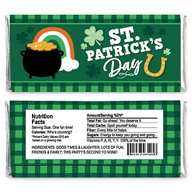 Big Dot Of Happiness Shamrock St. Patrick's Day - Candy Bar Wrapper ...