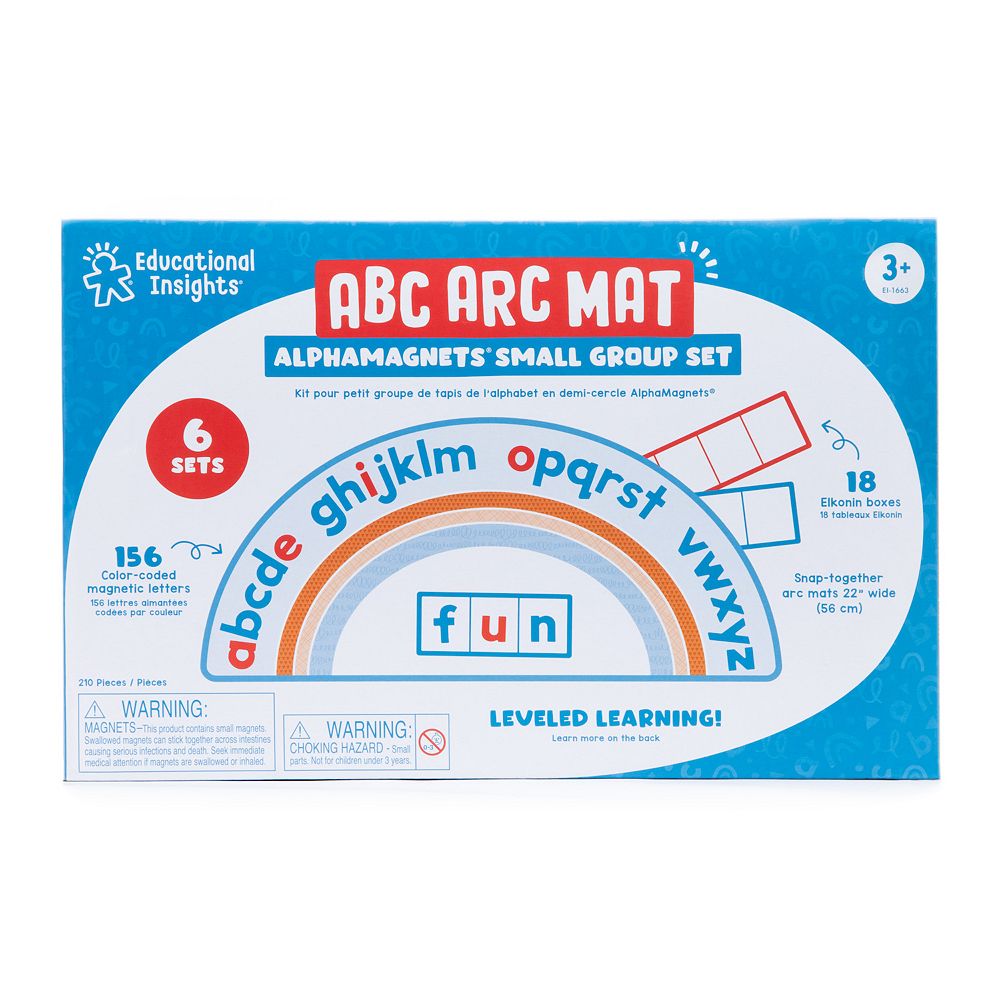 Educational Insights ABC Arc Mat: AlphaMagnets® 6-Pack Set