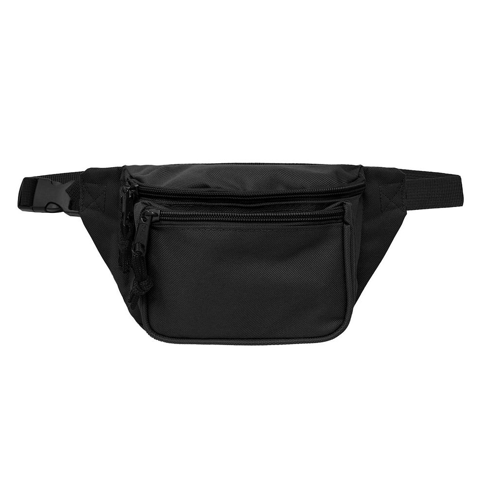 Dalix 3 Pocket Fanny Pack Money Pouch Concealer Runners Bag Waist Belt