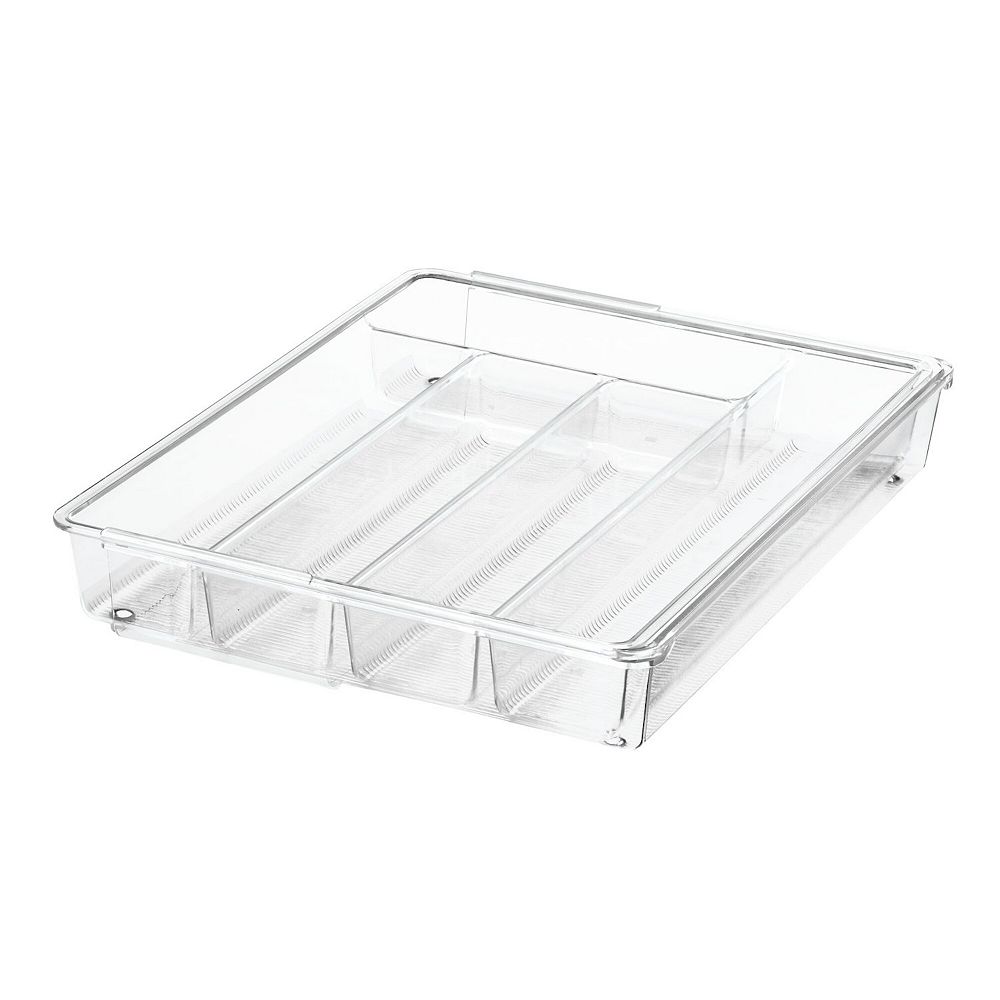 iDesign Expandable 6-Section Cutlery Drawer Organizer