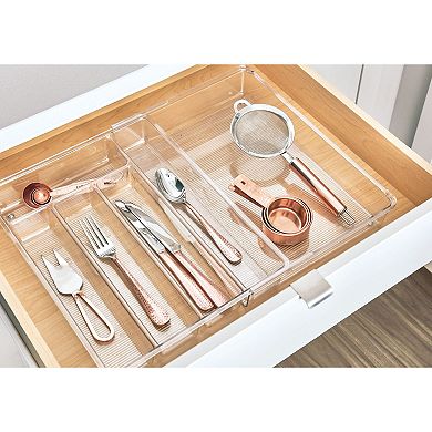 iDesign Expandable 6-Section Cutlery Drawer Organizer