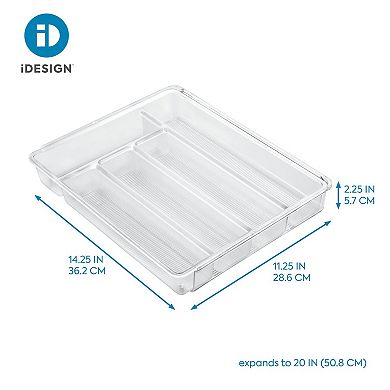 iDesign Expandable 6-Section Cutlery Drawer Organizer