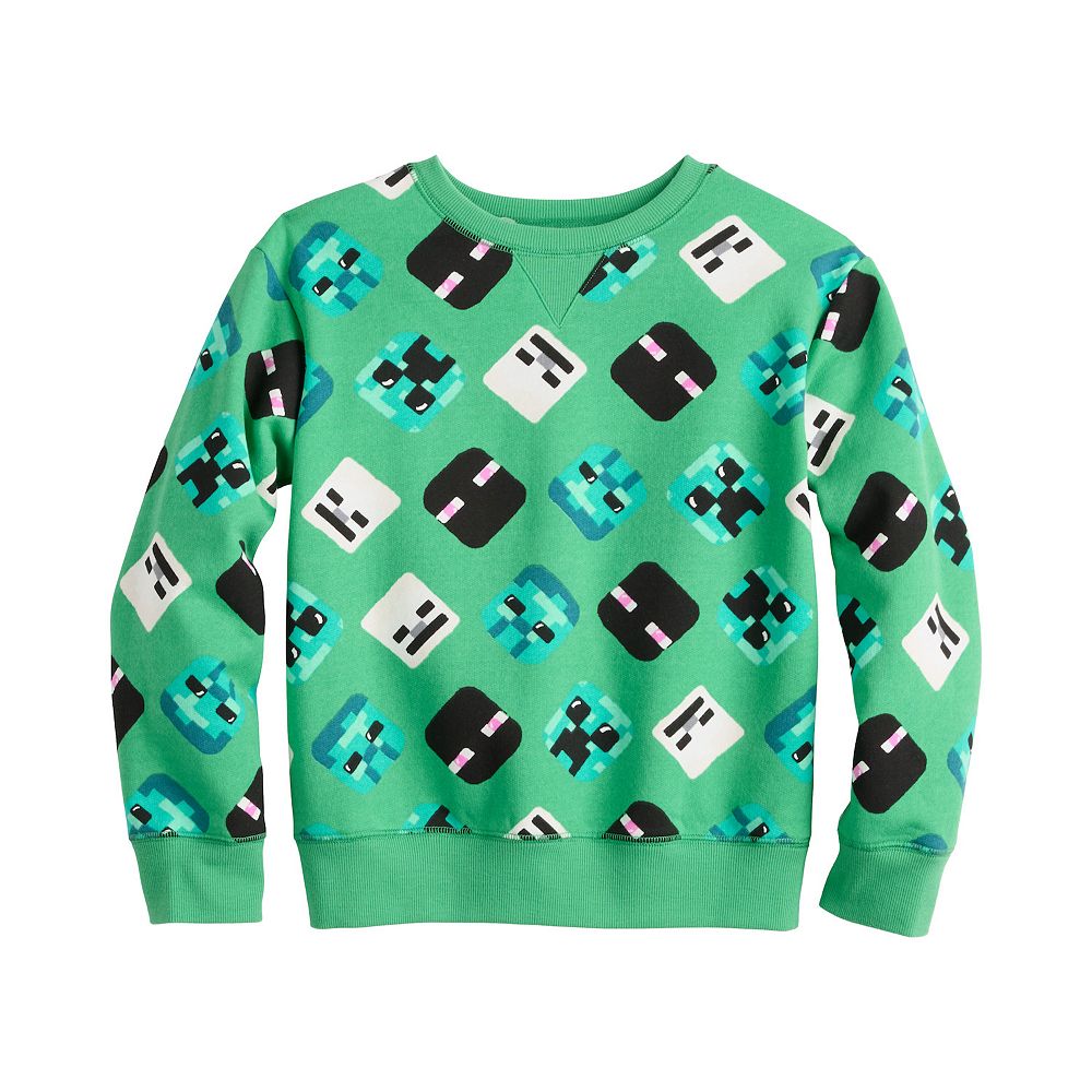 Boys 4-12 Jumping Beans® Soft Fleece Minecraft Graphic Pullover