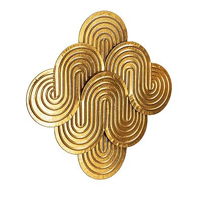 Storied Home Decorative Waves Metal Wall Art