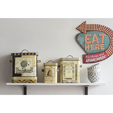 Storied Home Metal "Eat Here" Retro Wall Decor