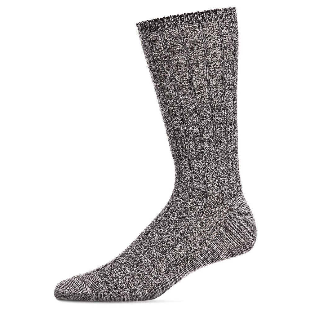 Men's Twisted Texture Soft Marled Everyday Boot Sock