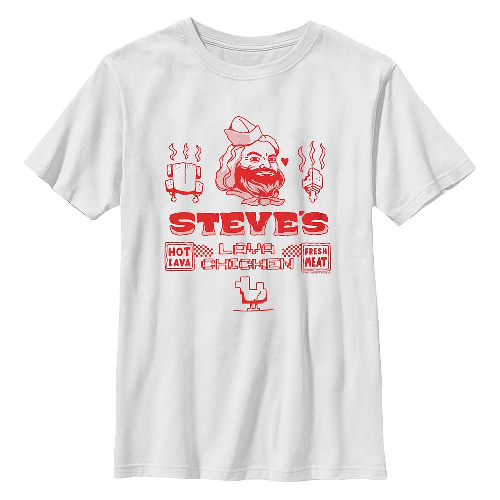 Boys 8-20 Minecraft Movie Steve's Lava Chicken Graphic Tee
