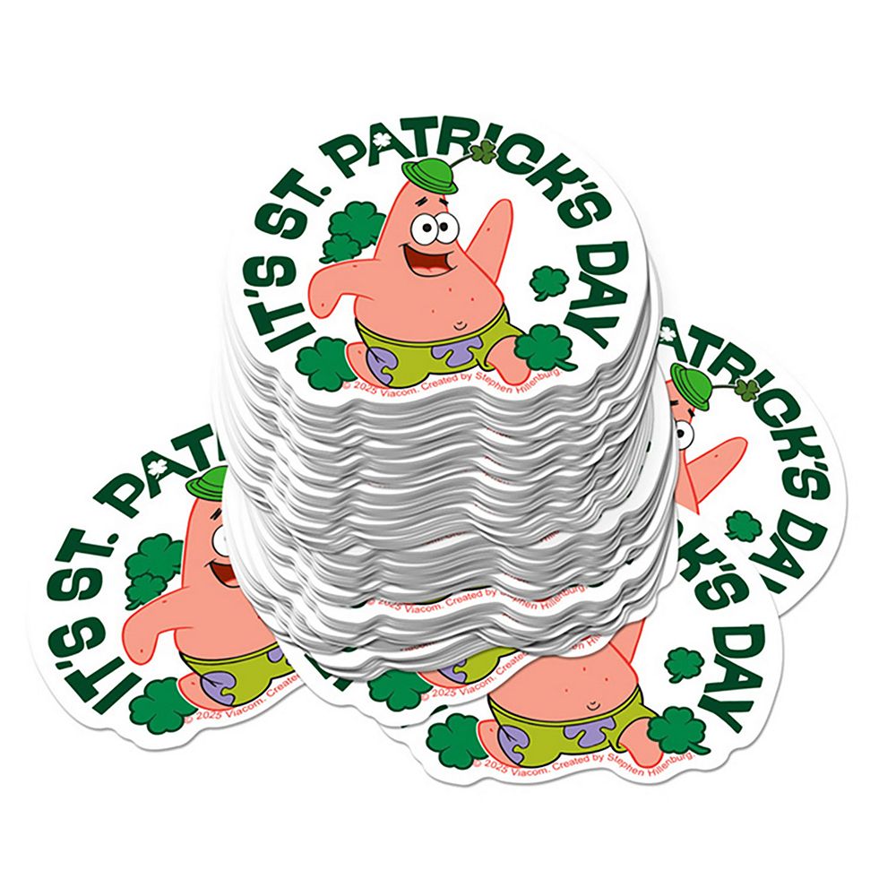 SpongeBob SquarePants Patrick "It's St. Patrick's Day" Vinyl Sticker ...