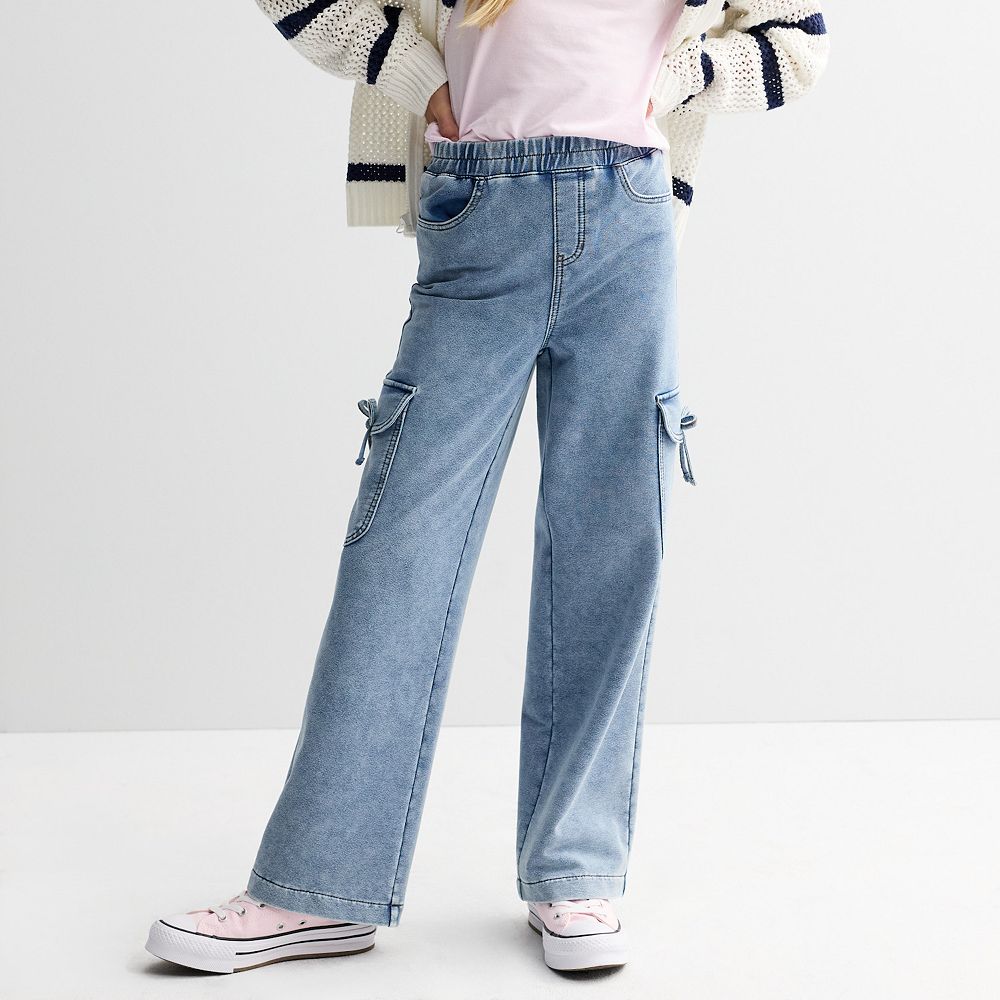 Girls 7-16 Vanilla Star Bow Cargo Pants