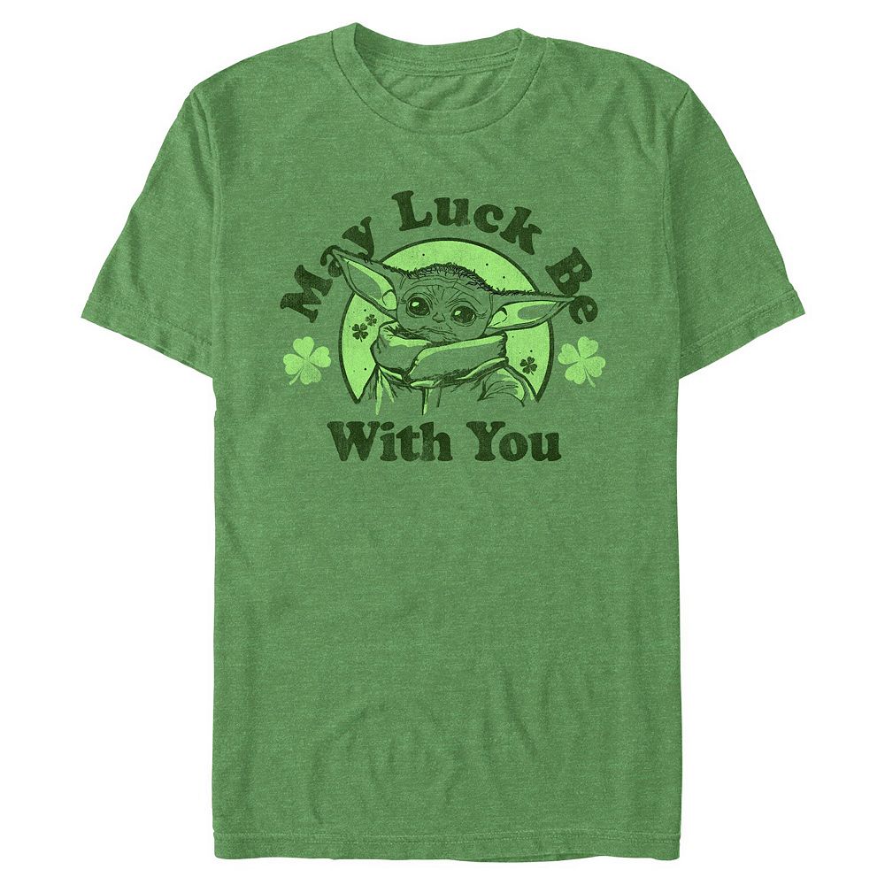Big & Tall Star Wars The Mandalorian May Luck Be With You Graphic Tee